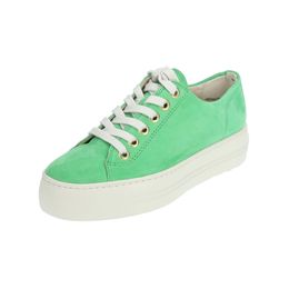Paul Green Damen Sneaker "Paul Green Sneaker Veloursleder", Gr. 39kiwi, Veloursleder, Schuhe
