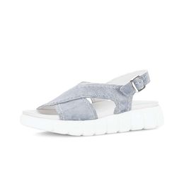 Gabor Damen Plateausandaletten "Plateau Sandale", Gr. 37, grau, Schuhe