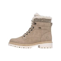Remonte Damen Schn&uuml;rstiefelette "Remonte Stiefelette Lederimitat/Textil", Gr. 37, beige, Lederimitat, Textil, Schuhe