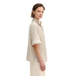Marc O'Polo MARC O'POLO Damen Kurzarmbluse "aus Viskose-Mix"grau silk, Gr. 46, unifarben, Obermaterial: 83% Viskose, 17% Polyamid, Blusen