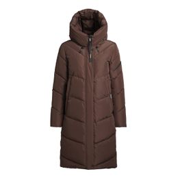 Khujo Damen Steppmantel "JANGE"schwarz braun, Gr. XS, unifarben, 100% Polyester, M&auml;ntel