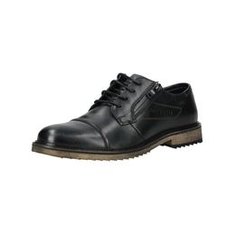 Bugatti Herren Schn&uuml;rschuh "Bugatti Businessschuhe Leder", Gr. 45, schwarz, Leder, Schuhe