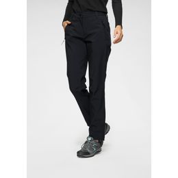 Icepeak Damen Softshellhose "ATHENS", schwarz, Gr. 46, Softshell, Obermaterial: 92% Polyester, 8% Elasthan, Hosen, mit Rei&szlig;verschlusstaschen,