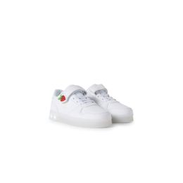Sneaker Champion "GLW G PS", M&auml;dchen, Gr. 32, wht, natl, Synthetik, Schuhe Sneaker, mit cooler Blinkfunktion