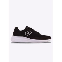 Lotto Damen Sneaker, Gr. 41, schwarz-wei&szlig;, Synthetik, Textil, Schuhe, besonders leicht & bequem