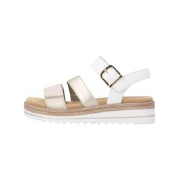 Remonte Damen Riemchensandale "Remonte Sandalen Lederimitat", Gr. 37, gold, Lederimitat, Schuhe