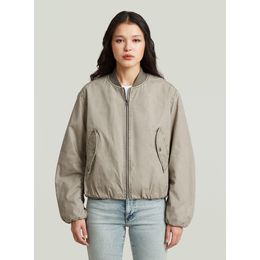 G-Star Raw Bomberjacke G-STAR "Bomber Padded Jacke", Damen, Gr. XL, beige (elephant skin gd), Obermaterial: 70% Baumwolle, 30% Baumwolle, Jacken Bomberjacke