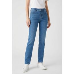 MAC Damen Slim-fit-Jeans "DREAM"light blau used wash, Gr. 40, Denim/Jeans, Obermaterial: 82% Baumwolle, 9% Polyester, 5% Elastomultiester, 4%