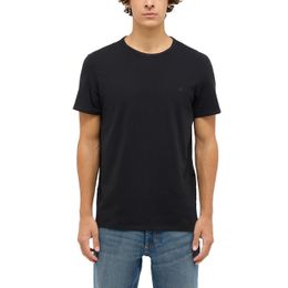 Mustang Herren Kurzarmshirt "Herren Style Allen", schwarz, Gr. L, Jersey, 95% Baumwolle, 5% Elasthan, Shirts