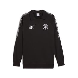 Puma Herren Sweatshirt "Manchester City KING Drill Top Herren", schwarz, Gr. XL, Obermaterial: 32% Polyester, 68% Baumwolle. Rippe: 3% Elasthan, 97%