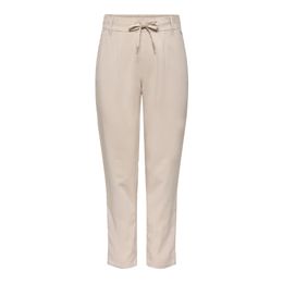 Jogger Pants Only "ONLPOPTRASH ARIS LIFE PANT WVN NOOS", Damen, Gr. S (36), L&auml;nge 32, beige (pumice stone), Web, Obermaterial: 93% Viskose, 7% Polyester, unifarben, regular fit lang, Hosen