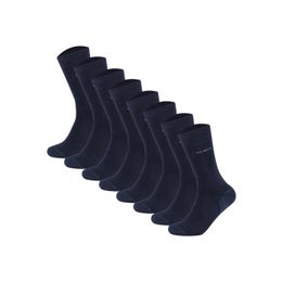 Camano Damen Sneakersocken "Socken 8er Pack", Gr. 35, blau, Obermaterial: 80% Baumwolle CO. 17% Polyamid PA. 3% Elasthan EL., Socken