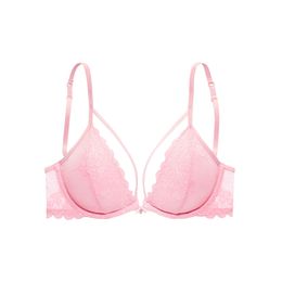 Vivance Damen B&uuml;gel-BH "Julia", Gr. 70hellpink, Spitze, Obermaterial: 88% Polyamid, 12% Elasthan, BHs, mit feinem Zierband am Dekollet&eacute;, aus