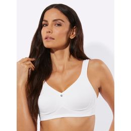 SuSa Damen B&uuml;gelloser BH, Gr. 95wei&szlig;, 75% Polyamid, 19% Elasthan, 6% Baumwolle, BHs