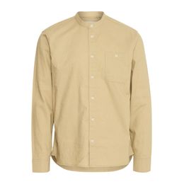 Leinenhemd Blend "Leinenhemd BHBay", Herren, Gr. 3XL, N-Gr, beige (cornstalk), Obermaterial: 55% Leinen LI. 45% Baumwolle CO., Hemden