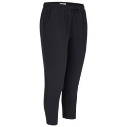 KjBRAND Damen 7/8-Hose "Susie XS", schwarz, Gr. 46K, unifarben, Web, Obermaterial: 75% Polyamid, 25% Elasthan, Hosen, in gro&szlig;en Gr&ouml;&szlig;en, mit Bindeband