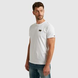 PME-Legend PME LEGEND Herren T-Shirt, wei&szlig;, Gr. 4XL, unifarben, Jersey, Obermaterial: 95% Baumwolle, 5% Elasthan, Shirts, mit Logobadge