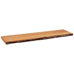 Landscape Wandboard, Eiche, Holz, Eiche, massiv, 80x2.5x23 cm, Bsci, Wohnzimmer, Regale, Wandboards