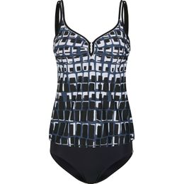 Sunflair Damen Tankini schwarz-wei&szlig;-bedruckt Gr&ouml;&szlig;e 38B