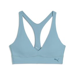 Sport-BH Puma "SHAPELUXE Tief ausgeschnittener BH Damen", Damen, Gr. S, N-Gr, baltic sea blau, Obermaterial: 82% Nylon, 18% Elasthan. Futter: 94% Polyester, 6% Elasthan, eng, BHs Sport-BH