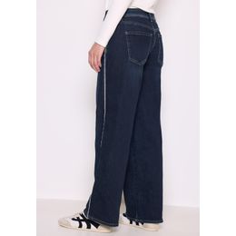 Damen Loose-fit-Jeans, blau, Gr. 36, STREET ONE STUDIO, unifarben, Jeans, 72% Baumwolle, 25% Polyester, 3% Elasthan, Jeans, Middle Waist