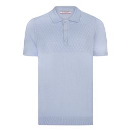 FELIX HARDY Damen Poloshirt "Trikot Polo Shirt Kurzarm"blau, Gr. L, 50% Baumwolle, 50% Polyacryl, Shirts