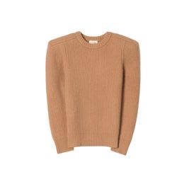 GOBI Cashmere Pullover 'Sculpted-Shoulder Cashmere Sweater' Damen Gr&ouml;&szlig;e XS camel