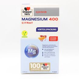 Queisser Doppelherz Magnesium 400 Citrat system Granulat Set 120 St
