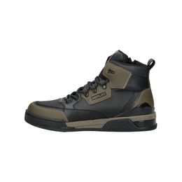 Replay Herren Schn&uuml;rstiefelette "Replay Stiefelette Leder/Synthetik", Gr. 43, schwarz, Leder, Synthetik, Schuhe