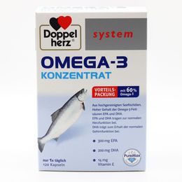 Queisser Doppelherz Omega-3 Konzentrat system Kapseln Set 240 St