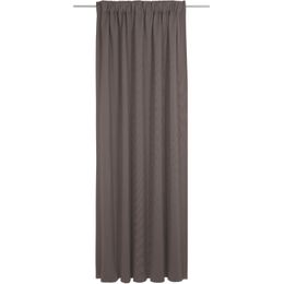 Vorhang Adam, B:142cm H:255cm, braun, Baumwolle (Bio-Baumwolle), Wohnzimmer, Gardinen, "Uni Collection, Made in Germany", Blickdichter aus 100%