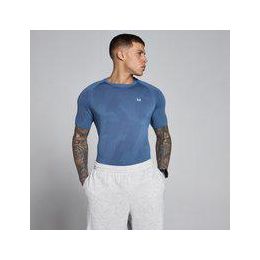 Myprotein MP Tempo Pillar Graphic Seamless T-Shirt f&uuml;r Herren &ndash; Schieferblau - L