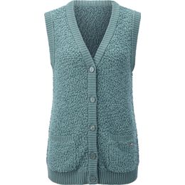 CR&Eacute;ATION L Damen Strickweste flauschig weicher Qualit&auml;t jade Gr&ouml;&szlig;e 40