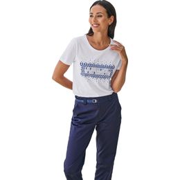 Heine Damen T-Shirt Mit Front-Druck wei&szlig; Gr&ouml;&szlig;e 40
