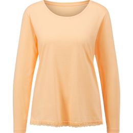 w&auml;schepur Damen Schlafanzug-Shirt apricot Gr&ouml;&szlig;e 36/38