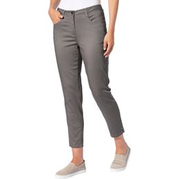CR&Eacute;ATION L Damen Druckhose in 5-Pocket-Form grau-bedruckt Gr&ouml;&szlig;e 20
