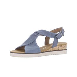 Gabor Damen Keilsandalette "Keilsandalette", Gr. 35,5blau, Schuhe