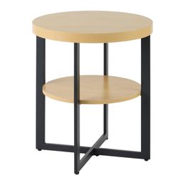 Beistelltisch Rondo Schwarz/Eiche Artisan