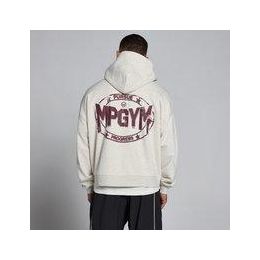 Myprotein MP Lift Oversized Loopback 2 Way Zip Hoodie f&uuml;r Herren &ndash; Cremig Grau meliert - XXL