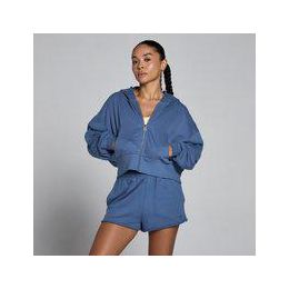 Myprotein MP Damen Leichter Loopback-Hoodie mit durchgehendem Rei&szlig;verschluss &ndash; Slate Blue - XS