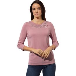 CR&Eacute;ATION L Damen 3/4 Arm-Pullover hortensie Gr&ouml;&szlig;e 36