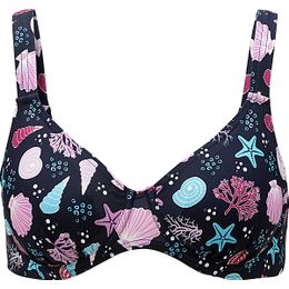 feel good Damen Bikini marine-aqua-bedruckt Gr&ouml;&szlig;e 38B