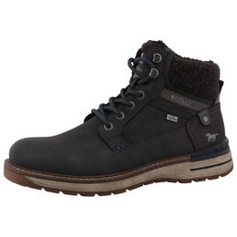 Mustang Shoes Herren Winterboots "Maril", Gr. 41, grau, Lederimitat, Textil, Schuhe, Workerboots, Schn&uuml;rboots mit TEX-Ausstattung