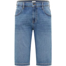 Mustang Damen Shorts "Herren Style Denim Bermuda"300 mittelblau, Gr. 42, unifarben, Denim/Jeans, 99% Baumwolle, 1% Elasthan, Hosen