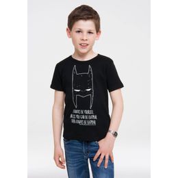 logoshirt M&auml;dchen T-Shirt "DC - Batman - Always Be Yourself", schwarz, Gr. 122, bedruckt, 100% Baumwolle, Shirts, mit coolem Batman-Print