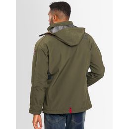 Arctic Seven Herren Softshelljacke "ASPierr", gr&uuml;n, Gr. M, Obermaterial: 96% Polyester, 4% Elasthan. Innenseite: 100% Polyester, Jacken, sportliche