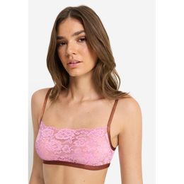 LSCN BY LASCANA Bustier pink Gr. 36/38 f&uuml;r Damen. Ohne B&uuml;gel