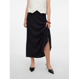 V&eacute;ro Moda VERO MODA Damen Maxirock "VMALBA ANKLE SKIRT WVN GA NOOS", schwarz, Gr. M, unifarben, Web, Obermaterial: 100% Viskose, R&ouml;cke