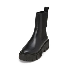 Marc O'Polo Chelseaboots MARC O'POLO "mit leichter Plateausohle", Damen, Gr. 41, schwarz (m990), Obermaterial: 100% Leder (Rind), unifarben, Schuhe Chelseaboots