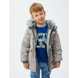 KOTON Mantel 'Anorak' Jungen Gr&ouml;&szlig;e 68/74 grau